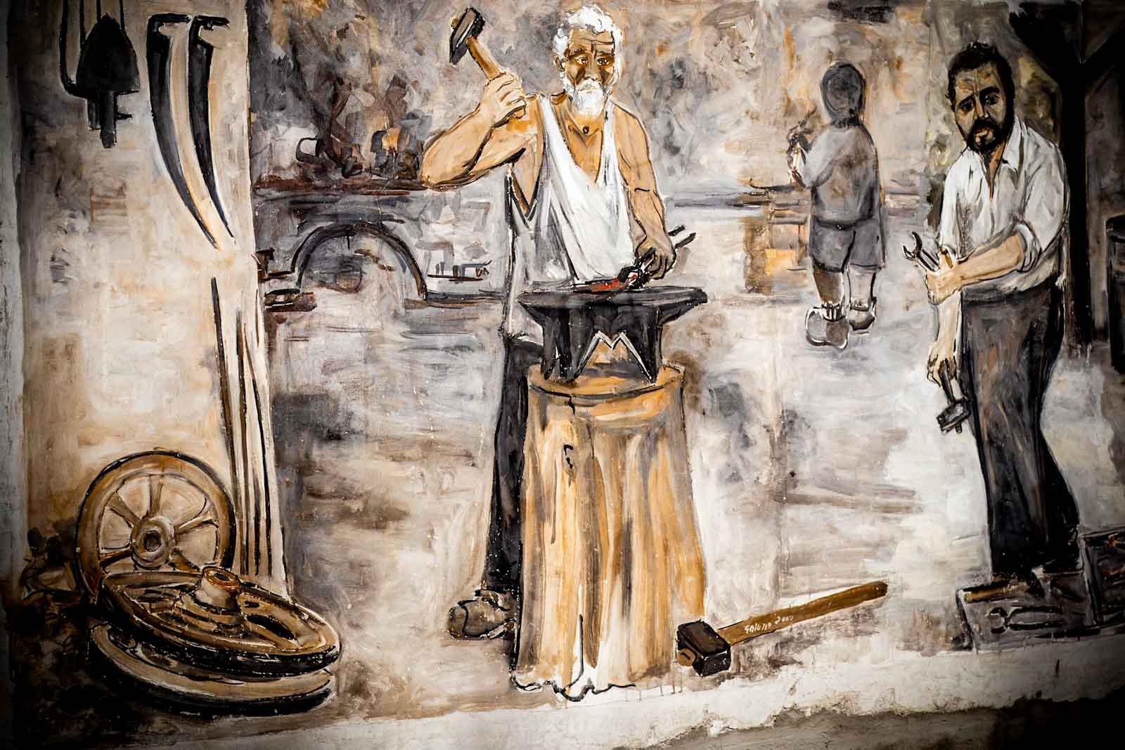 055. LA FUSINA - Cibiana di Cadore, Il paese dei Murales nel cuore ...